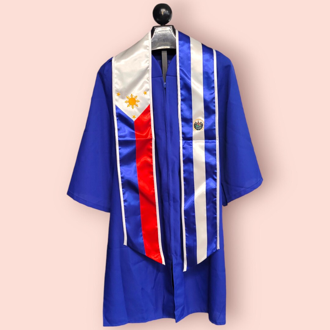 Filipino/salvadorian Graduation Stole, First Generation, Class of 2024 ...