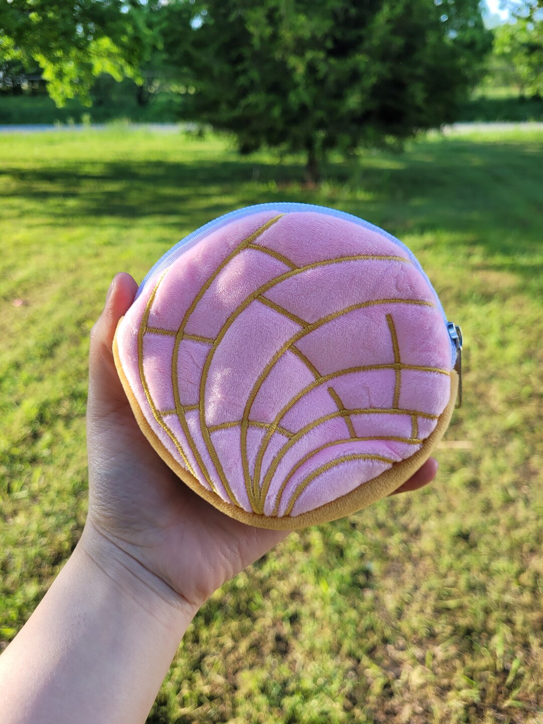 Pink Strawberry Concha Coin Purse, Charm Holder - Etsy