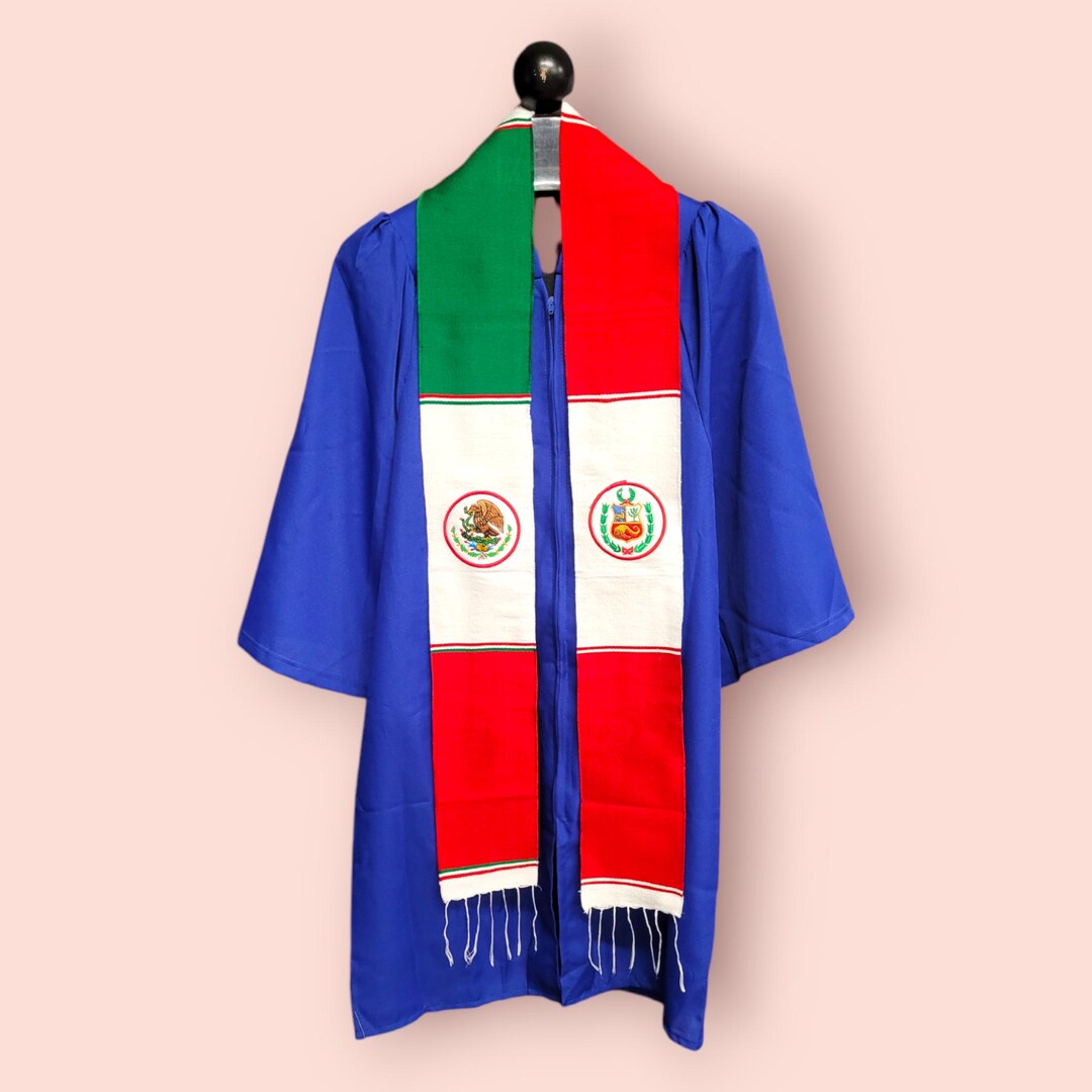Mexico/peru Graduation Stole, First Generation, Class of 2025 Stole ...