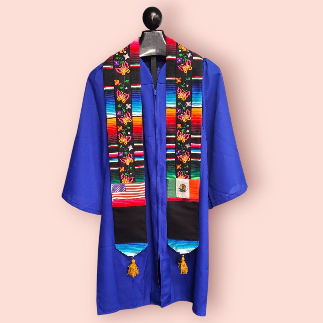 Custom Mexican Graduation Stole, Sarape Stole, Serape Stole, Graduation ...