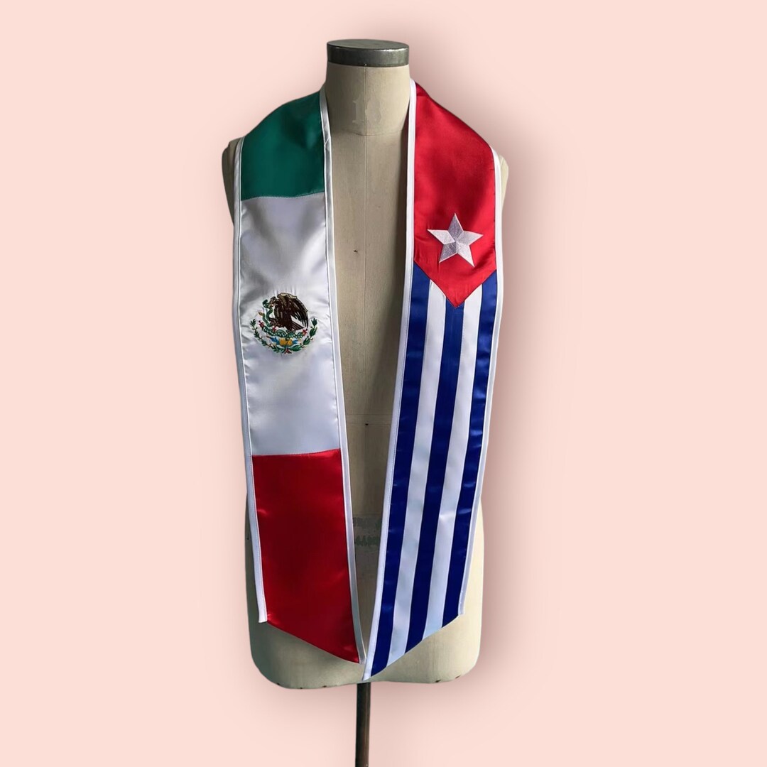 Mexican/cuban Graduation Stole First Generation Class of - Etsy