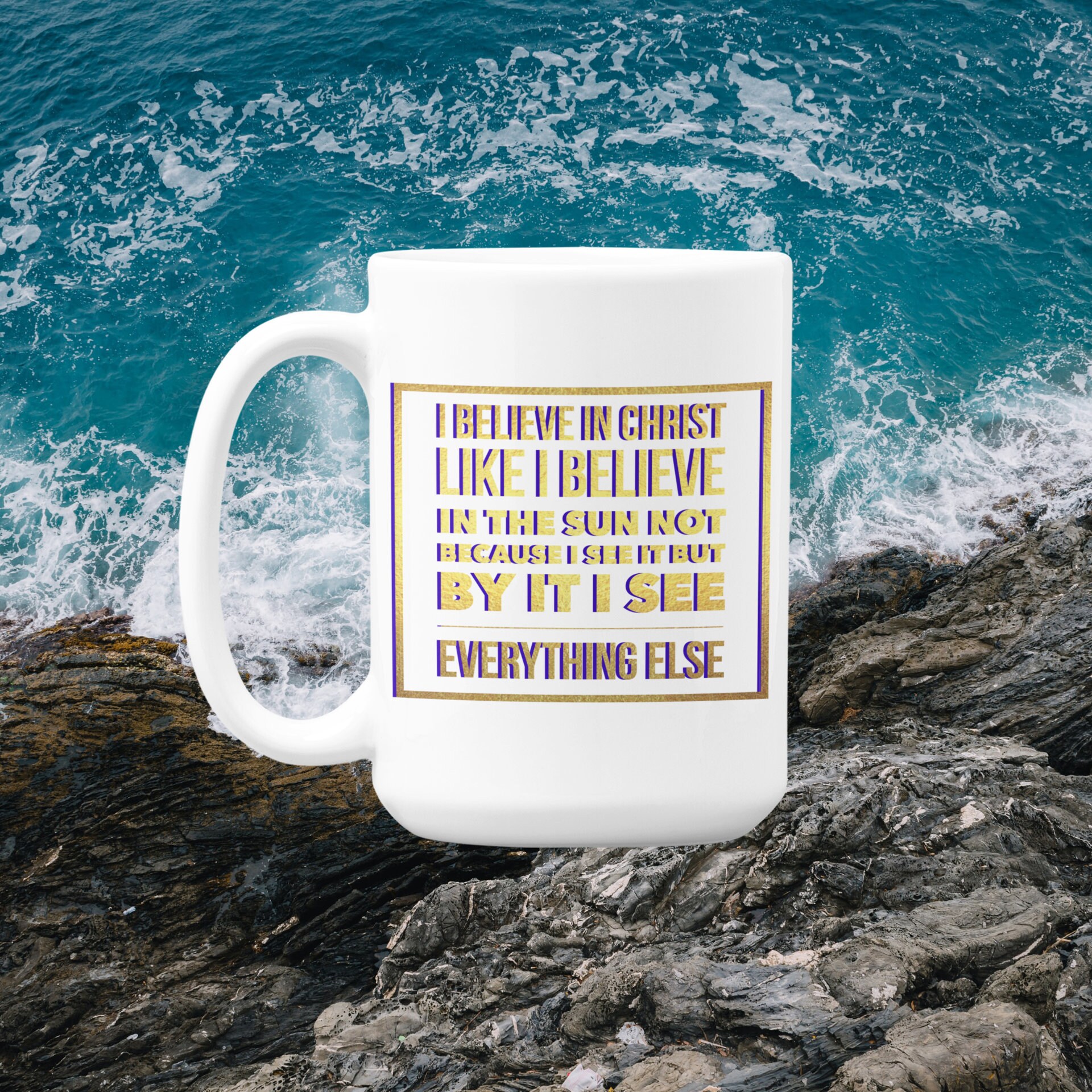 Pray Coffee Mug Religious Coffee Mug I Believe In Christ Like Etsy