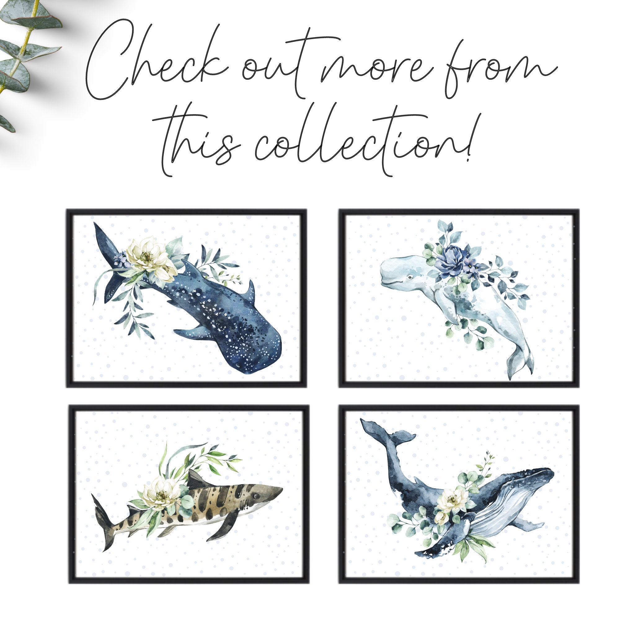 Nautical Watercolor Print Set for Ocean Nursery Watercolor - Etsy