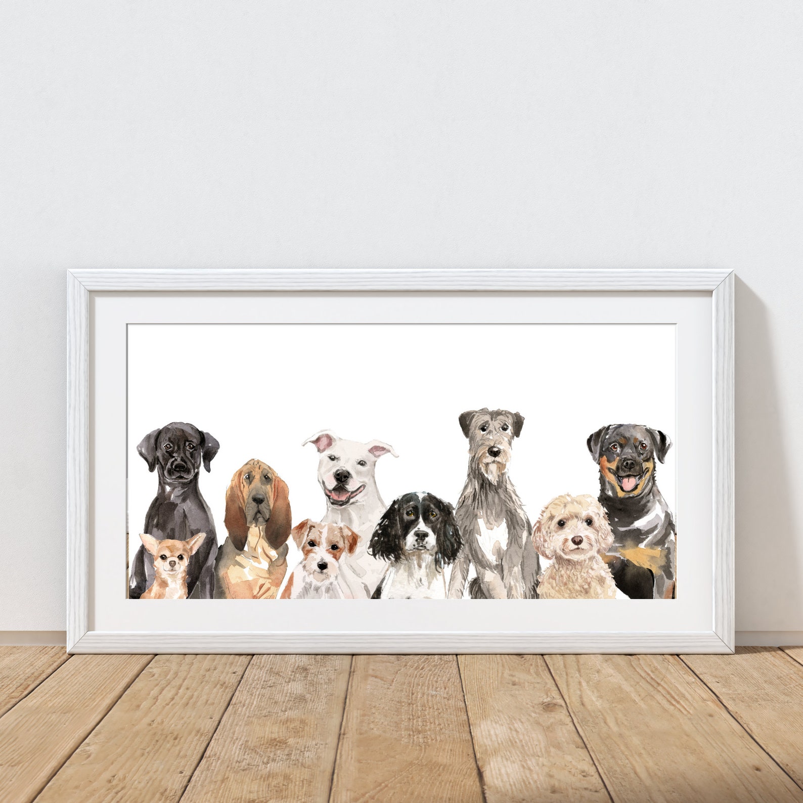 Panoramic Dogs Dog Nursery Decor Printable Puppy Nursery - Etsy