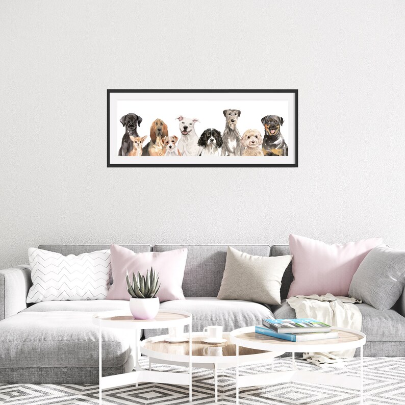 Panoramic Dogs Dog Nursery Decor Printable Puppy Nursery - Etsy