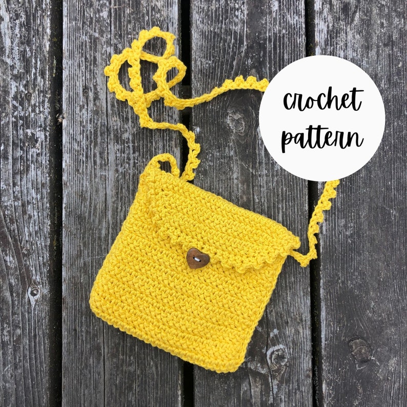 Small Purse Crochet Pattern // Crochet Purse for Girls // - Etsy