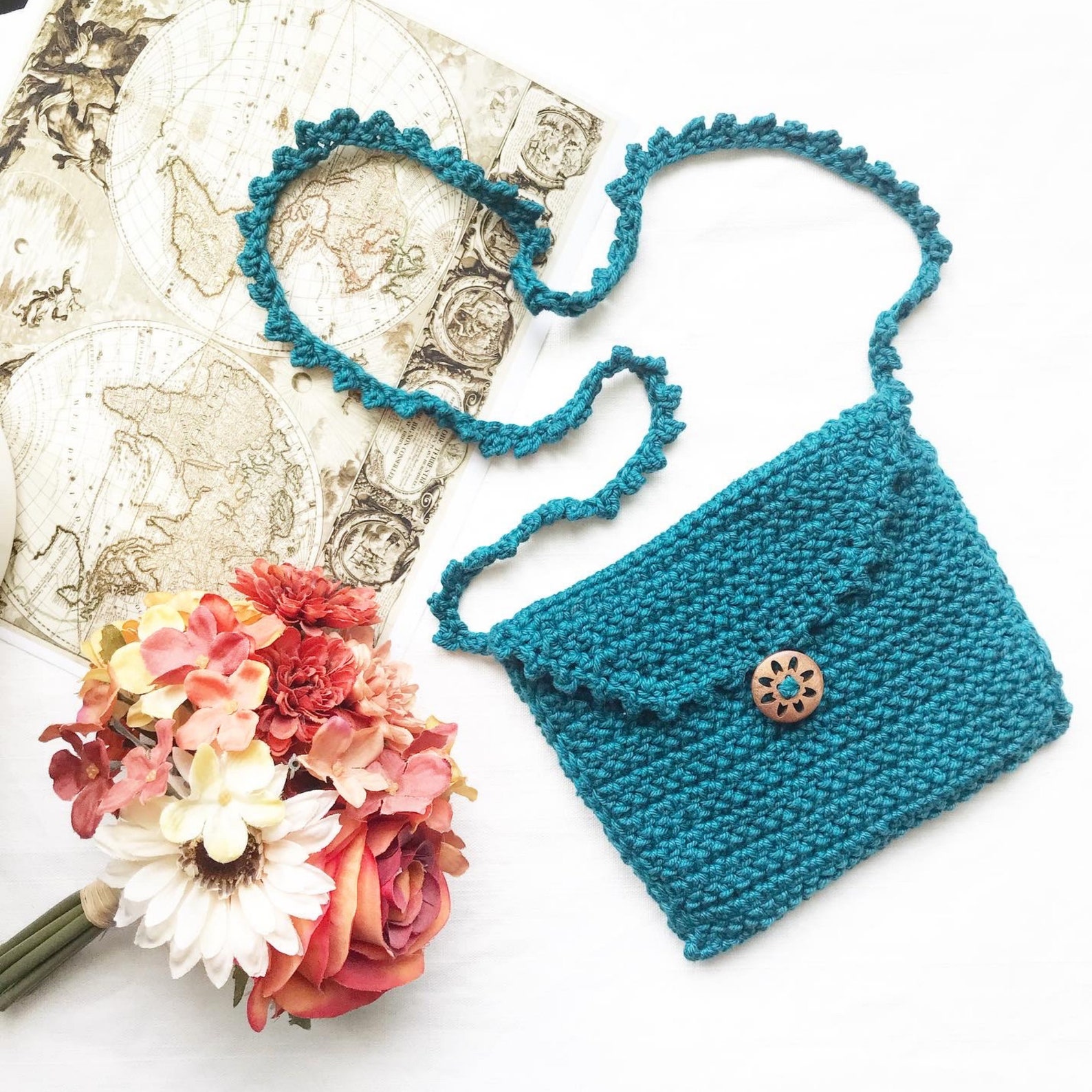 Small Purse Crochet Pattern // Crochet Purse for Girls // - Etsy