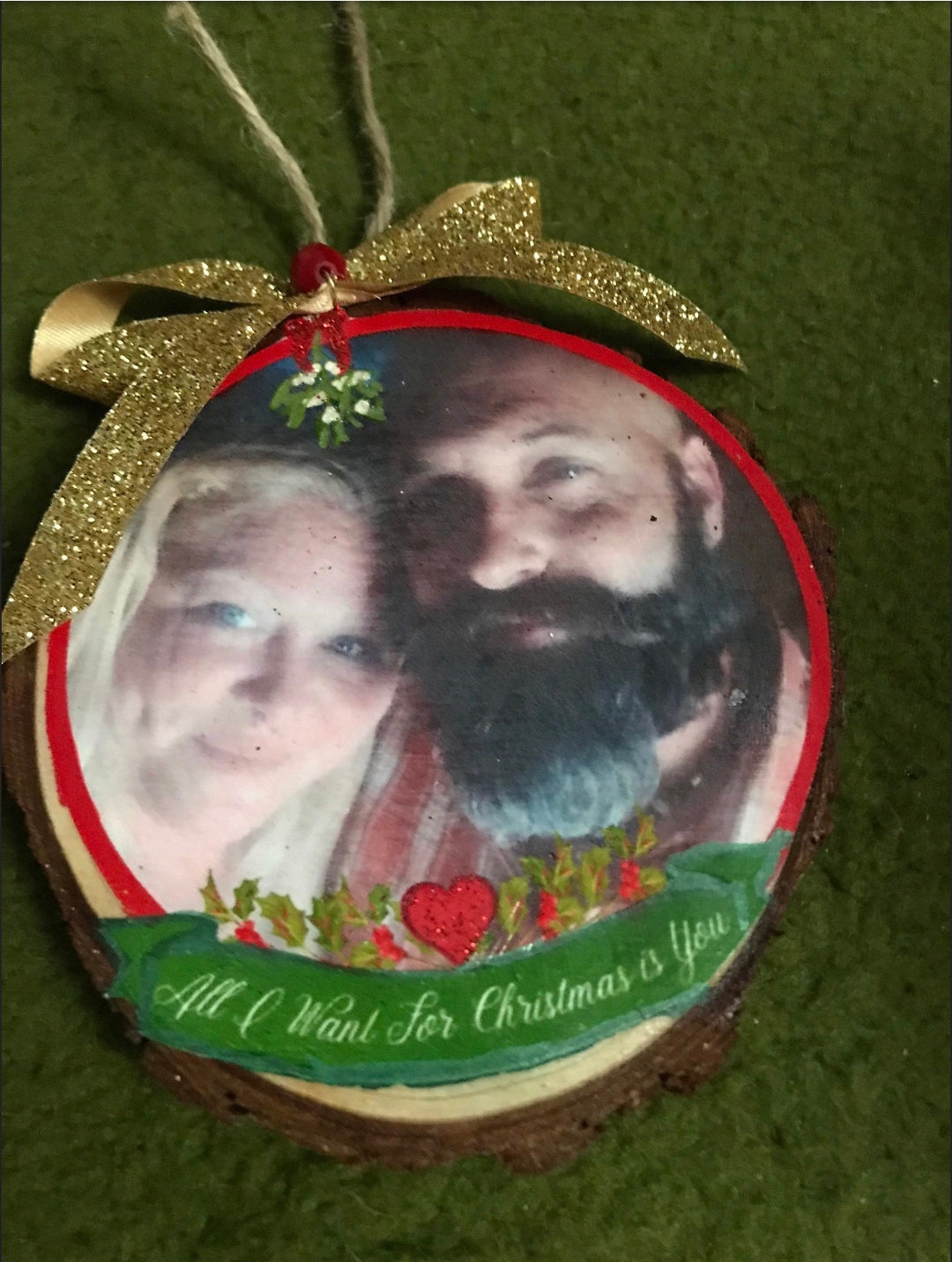 Christmas Tree Ornament, CUSTOM PHOTO ORNAMENT, Put Your Favorite ...