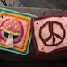100% Handmade Crochet Peace Sign Patch - Etsy