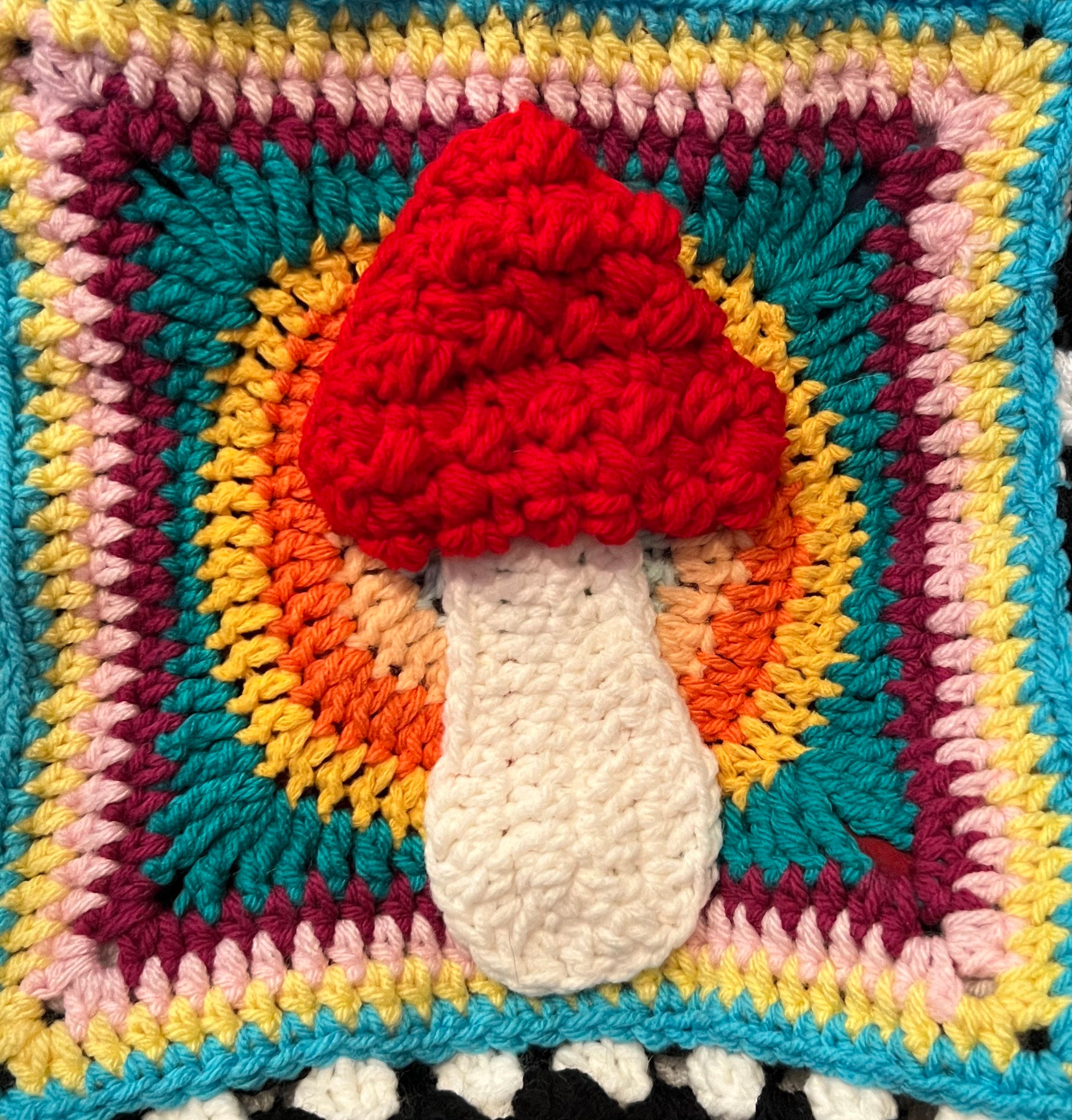 100% Handmade Crochet Customizable Mushroom Patch - Etsy