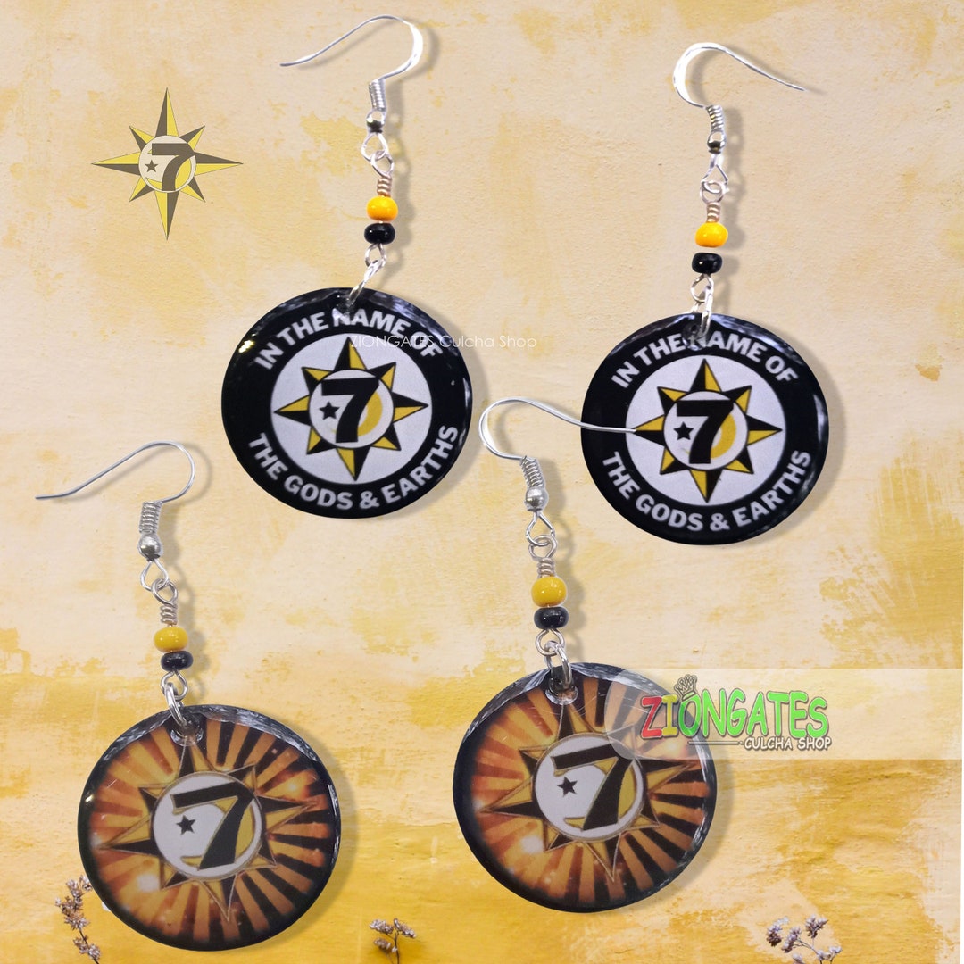Nation of Gods and Earths Universal Flag Earrings - Five Percenters ...
