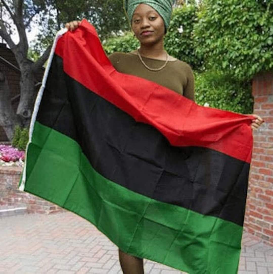 Large 3x5 Red Black and Green - RBG - Pan African - Liberation Flag ...