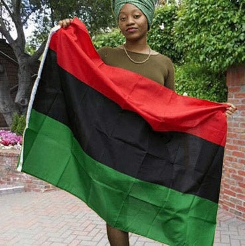 Bandera grande de 3 x 5 en rojo, negro y verde - RBG - Panafricana ...