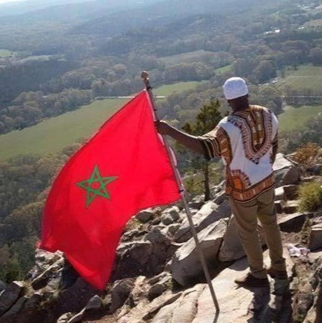 Large 3ft X 5ft Moorish Flag - Morocco - Etsy