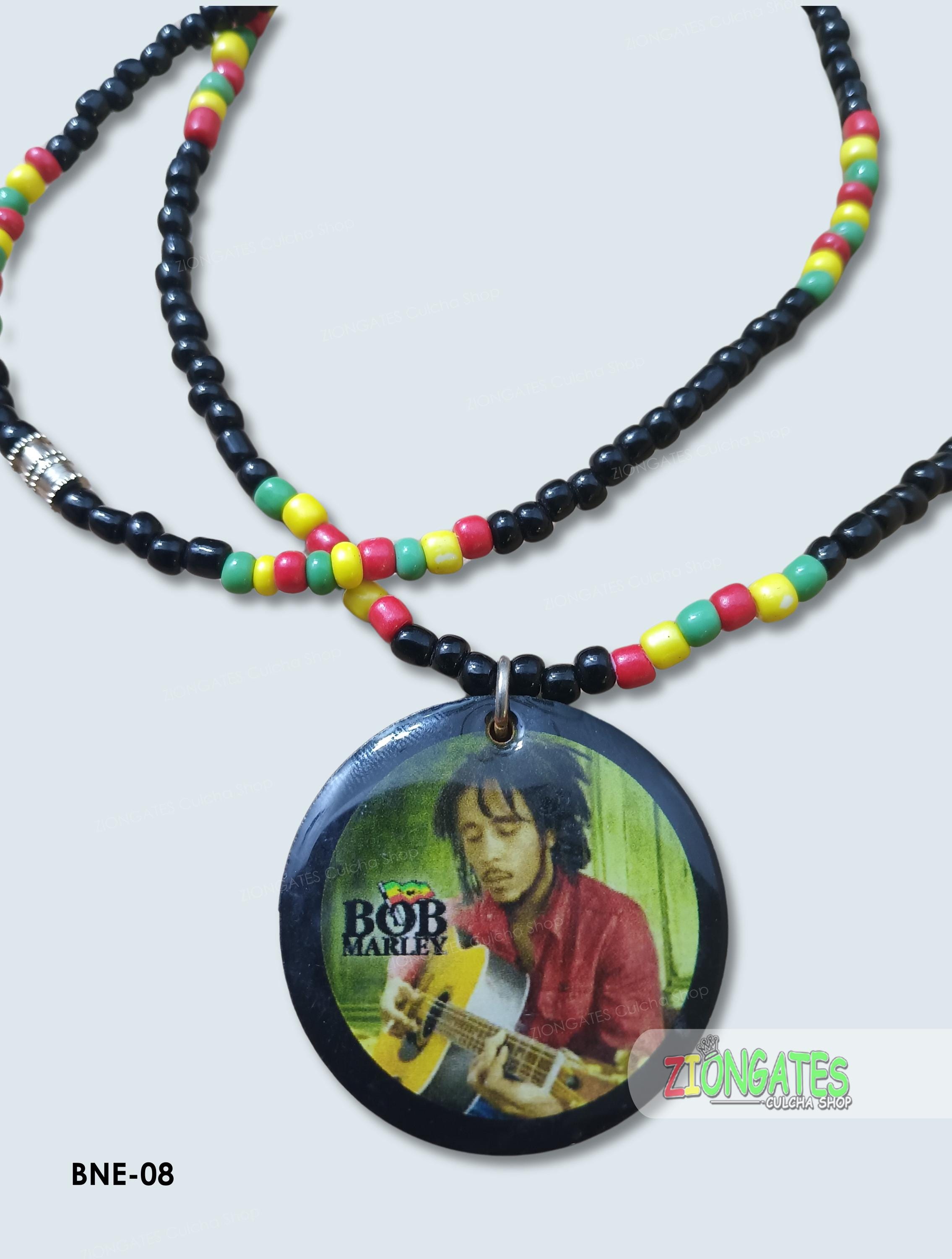 Bob Marley Beaded Necklaces - Red Yellow and Green Rasta Chain - Etsy