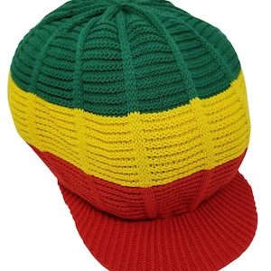 Medium Dreadlock Rastaman Hats - Black - Beige - Red Yellow Green ...