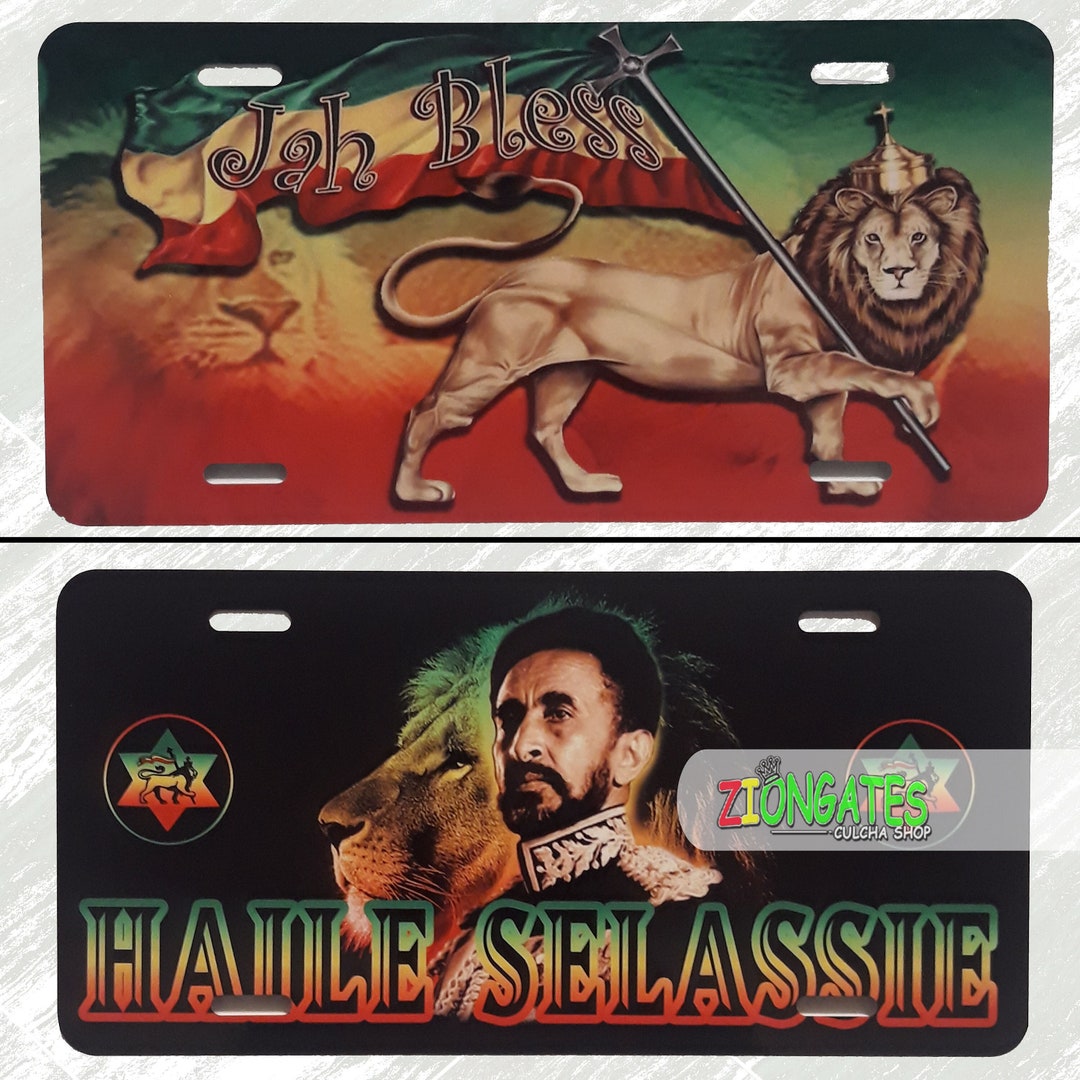 Cultural License Plates Lion of Judah Selassie Rasta - Etsy