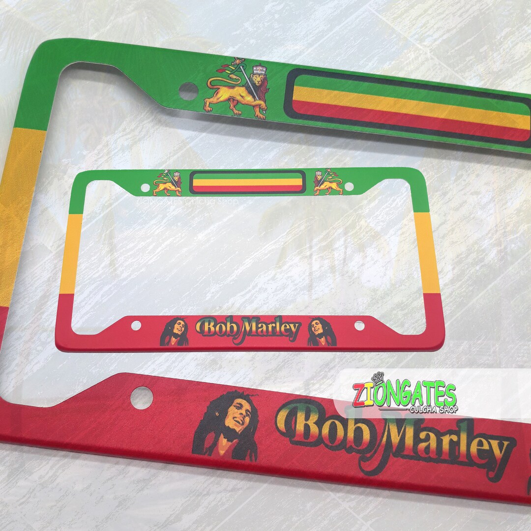 Cultural License Plate Frames Bob Marley - Etsy