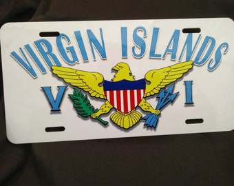 Virgin Islands License Plate - Etsy
