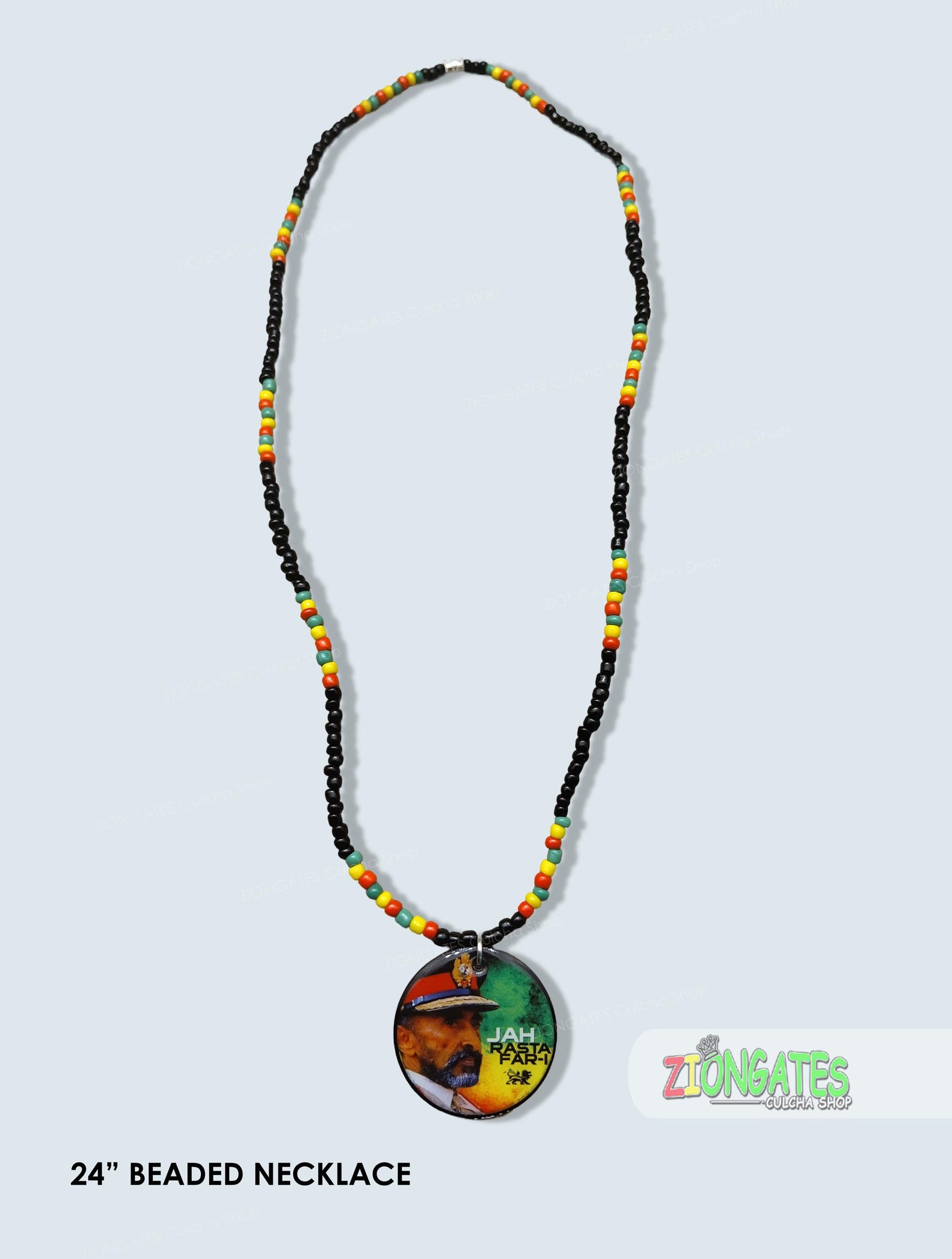 Bob Marley Beaded Necklaces - Red Yellow and Green Rasta Chain - Etsy