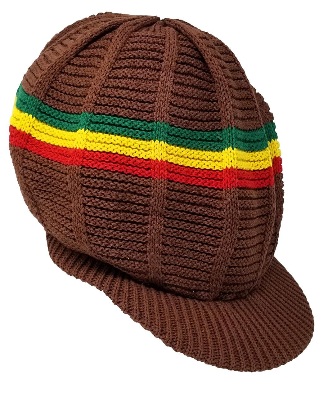 Medium Dreadlock Rastaman Hats - Black - Beige - Red Yellow Green ...