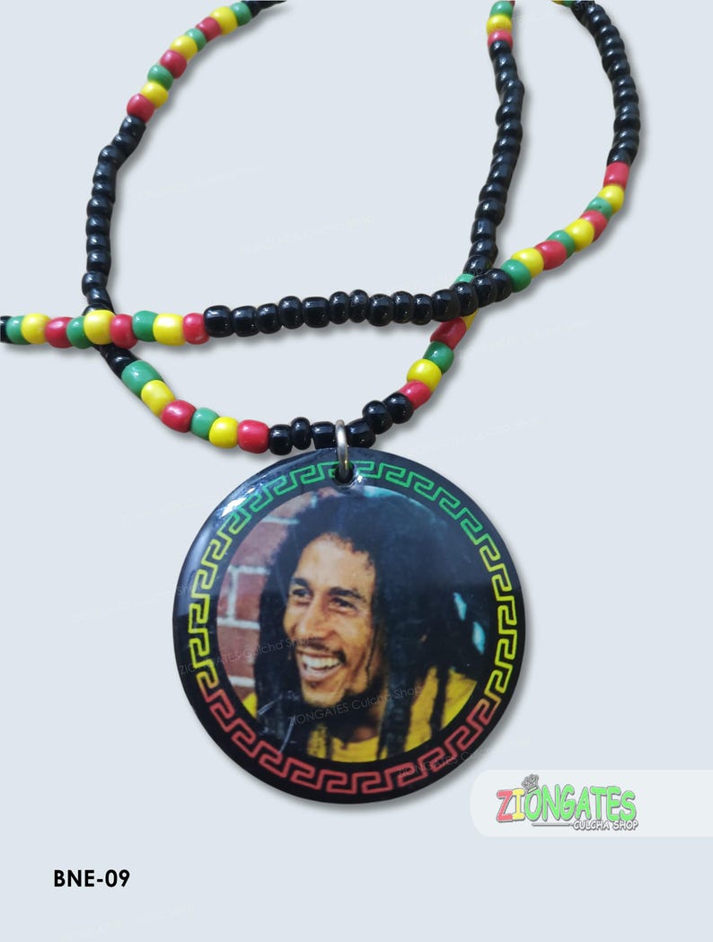 Bob Marley Beaded Necklaces - Red Yellow and Green Rasta Chain - Etsy