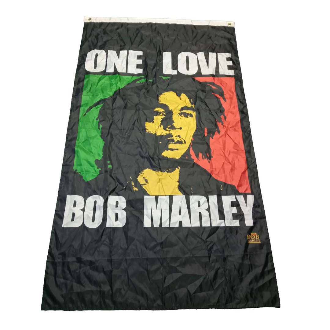Large 3x5 Bob Marley One Love Flag Tapestry - Etsy
