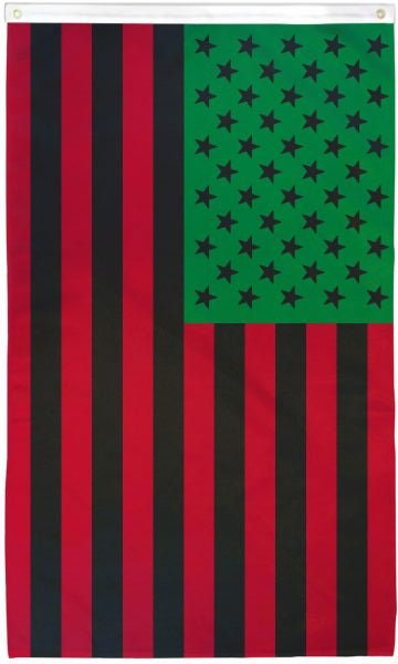 Large 3x5 Red Black and Green US Flag RBG Pan African - Etsy