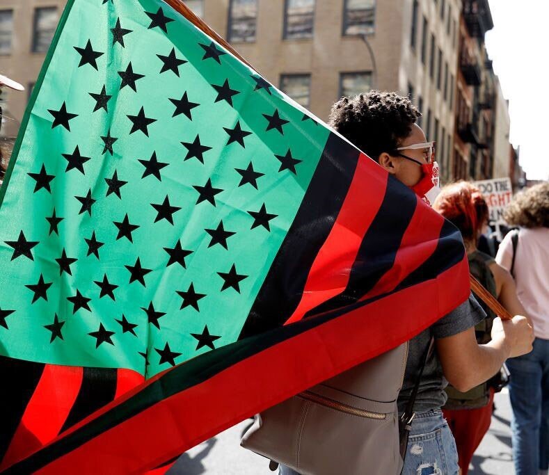 Large 3x5 Red Black and Green US Flag RBG Pan African - Etsy