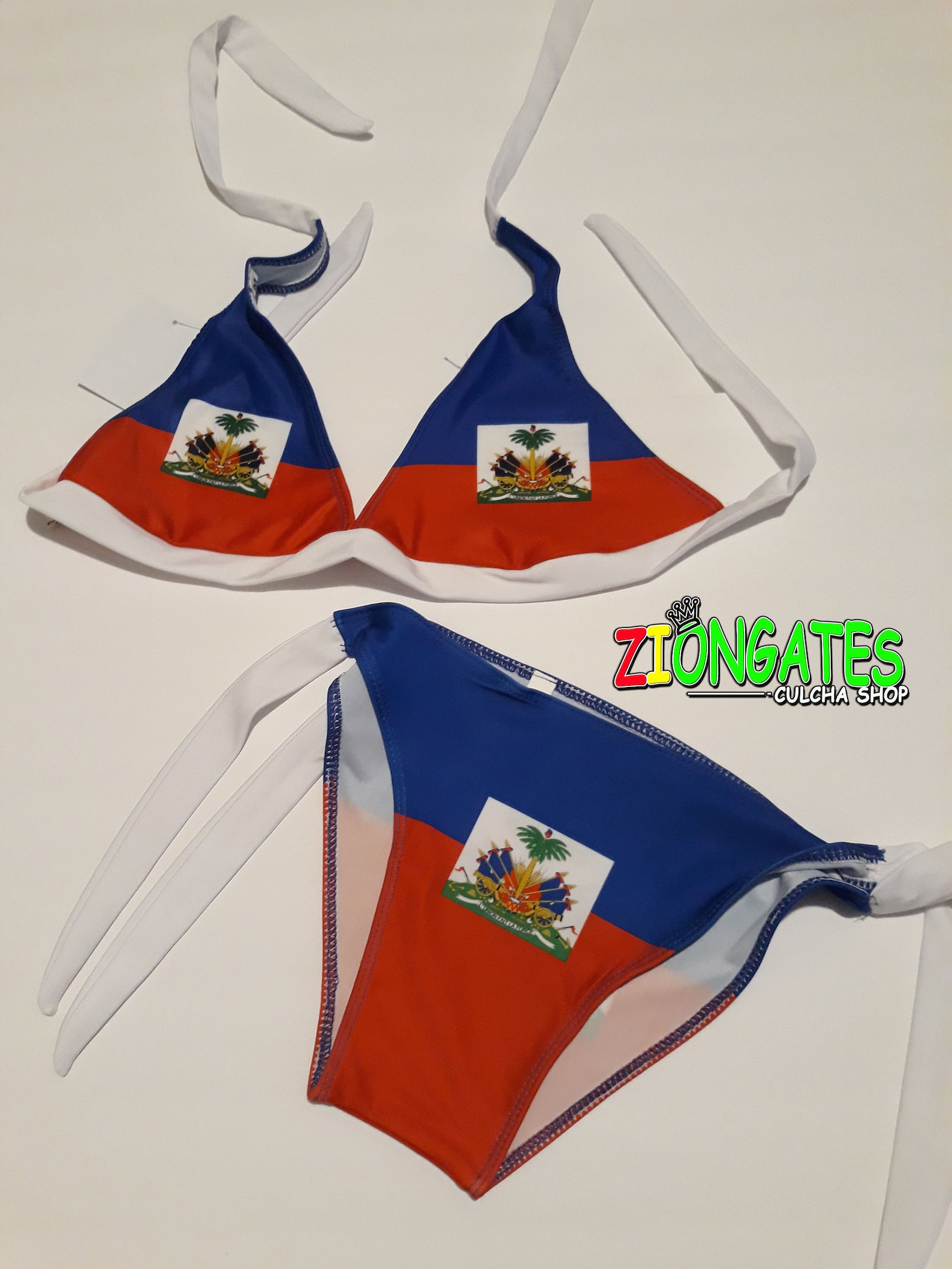 Caribbean Flag Bathing Suits Haiti Trinidad Jamaica and - Etsy