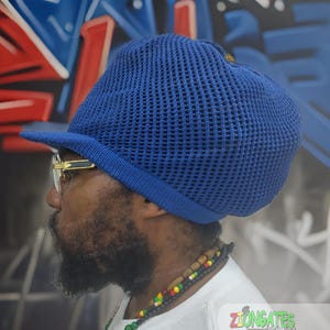 Large GREY MESH Rastaman Crown AKA Rasta Hats Tams Dread Caps - Etsy