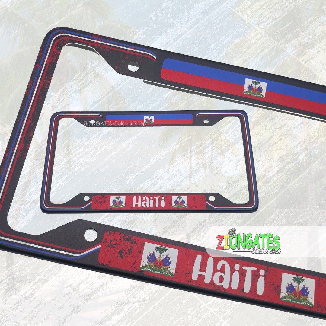 Caribbean Islands License Plate Frames - Haiti - Etsy