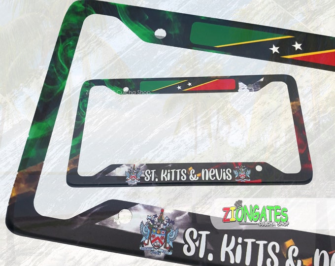 Caribbean Islands License Plate Frames - St Kitts - Etsy