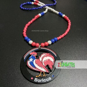 Puerto Rico Metal Necklaces - Beaded Chain - Etsy
