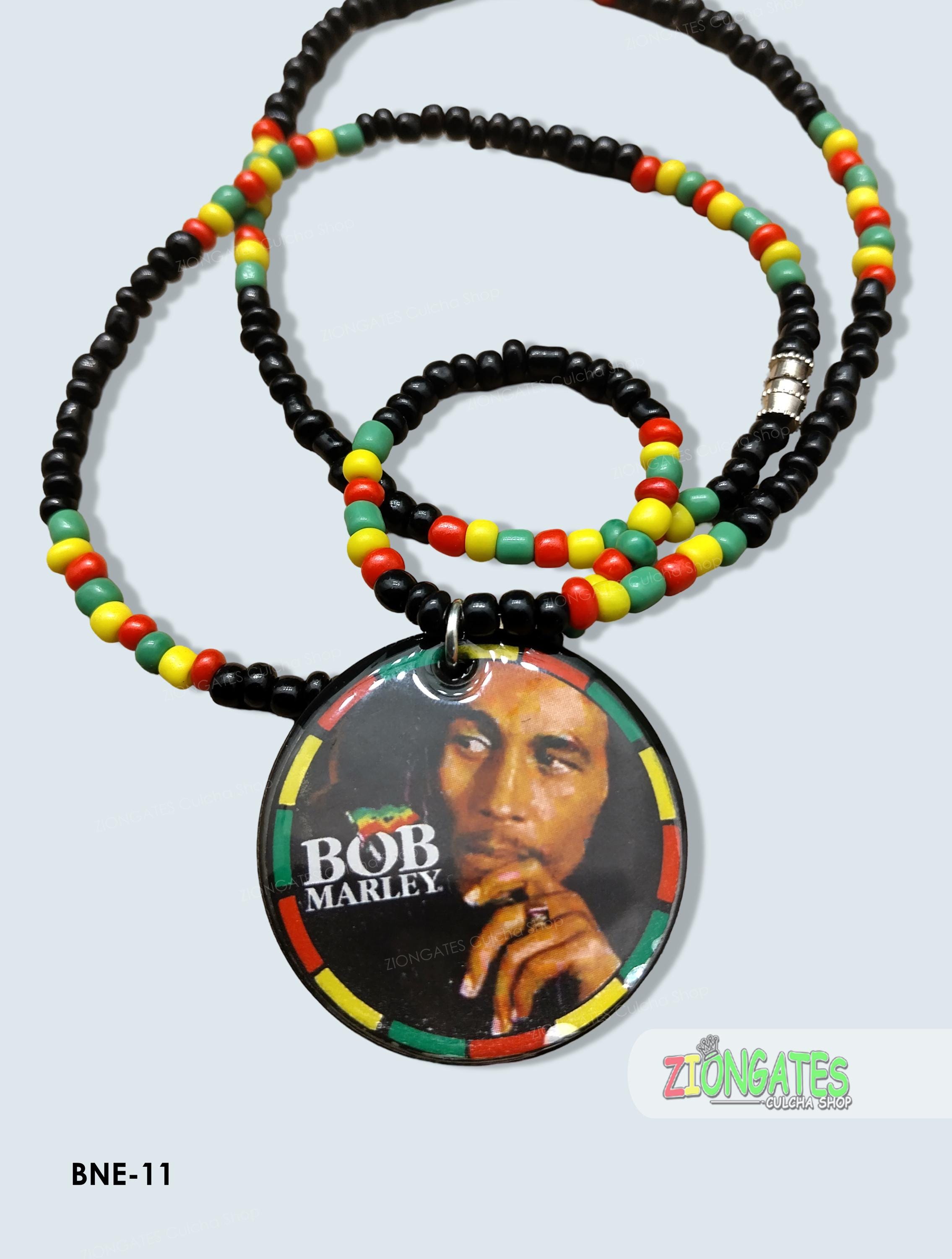 Bob Marley Beaded Necklaces - Red Yellow and Green Rasta Chain - Etsy