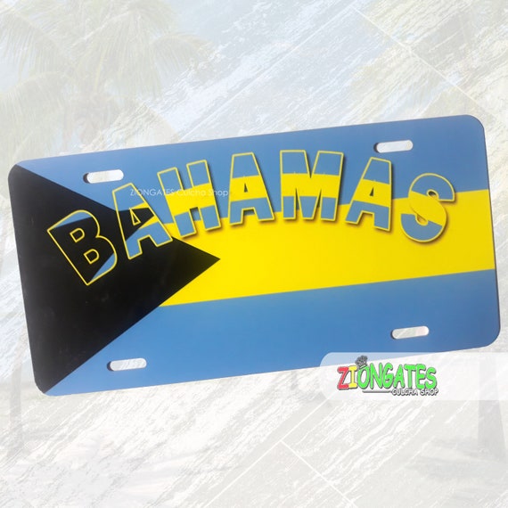 Caribbean Island License Plates Bahamas | Etsy