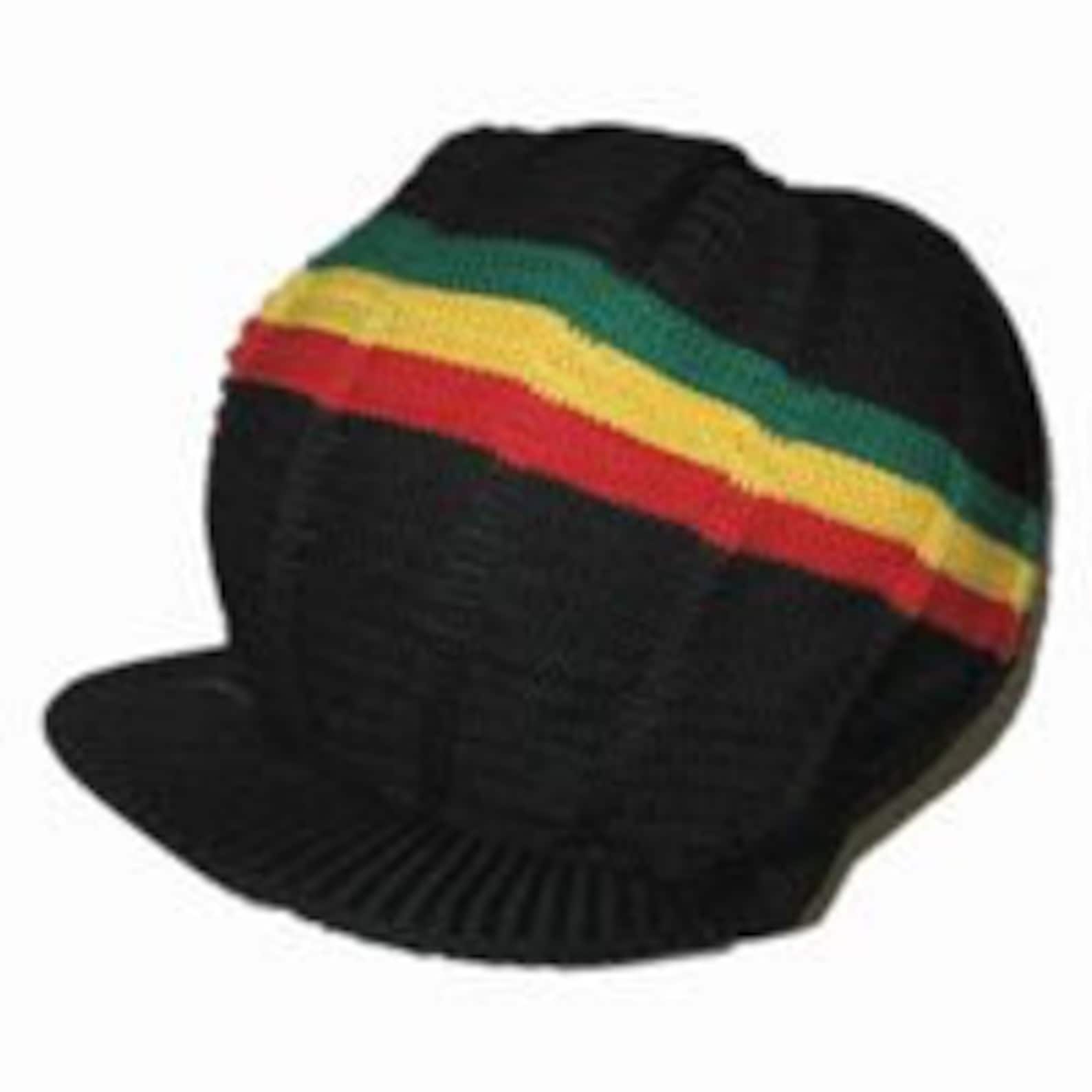 Medium Dreadlock Rastaman Hats - Black - Beige - Red Yellow Green ...