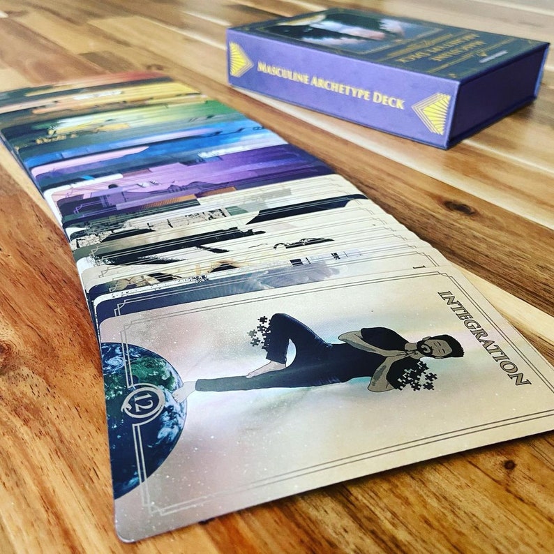 MASCULINE ARCHETYPE DECK : Empowering Positive Masculinity Oracle Deck ...