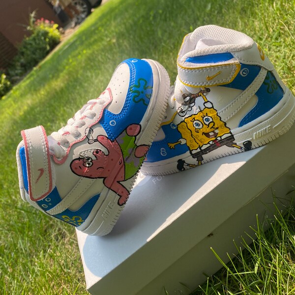 Spongebob and Patrick Shoes - Etsy