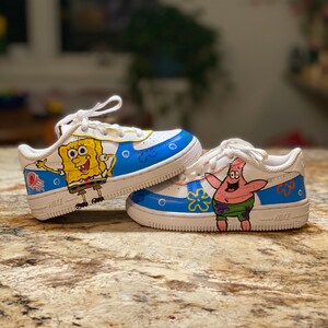 Spongebob Squarepants Custom Air Forces 1s - Etsy