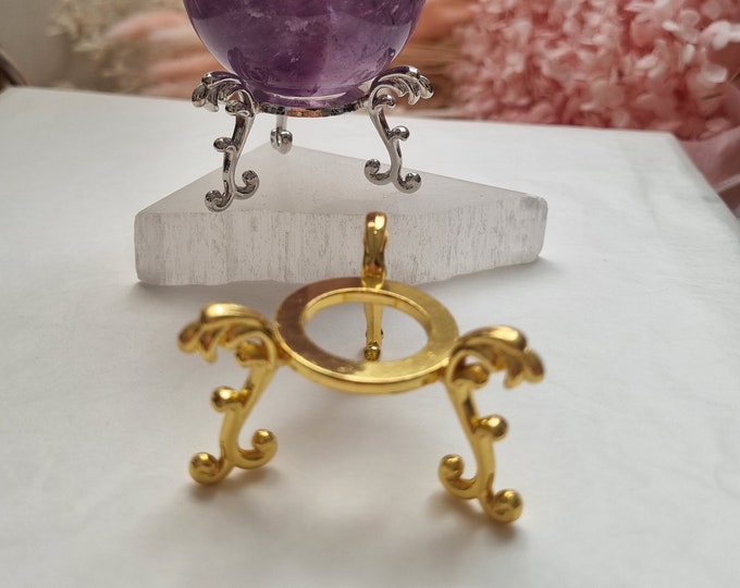Gold and Silver Sphere Holder - Etsy