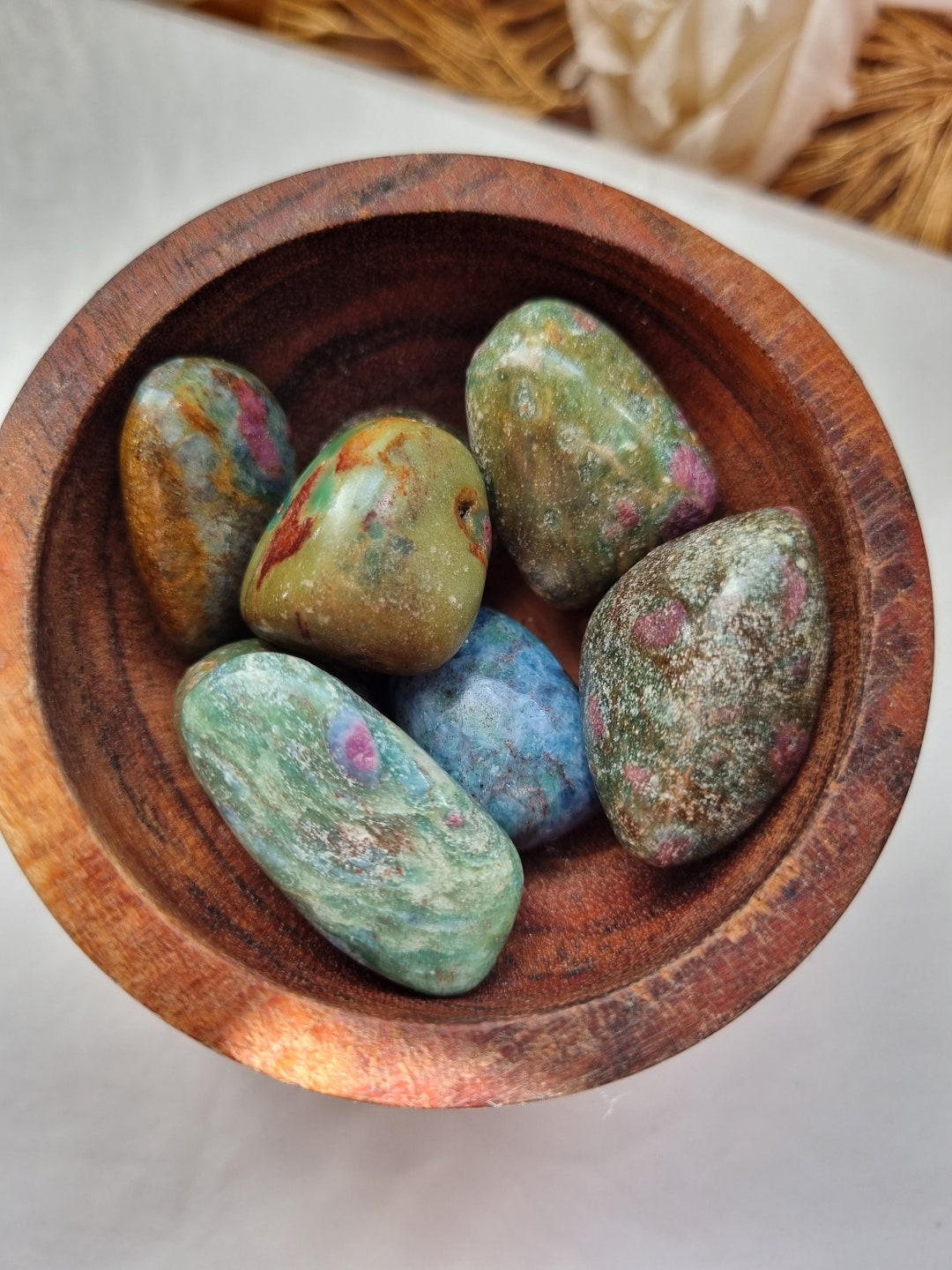 Ruby Fuchsite Tumble / Tumbled Gem Stones - Etsy