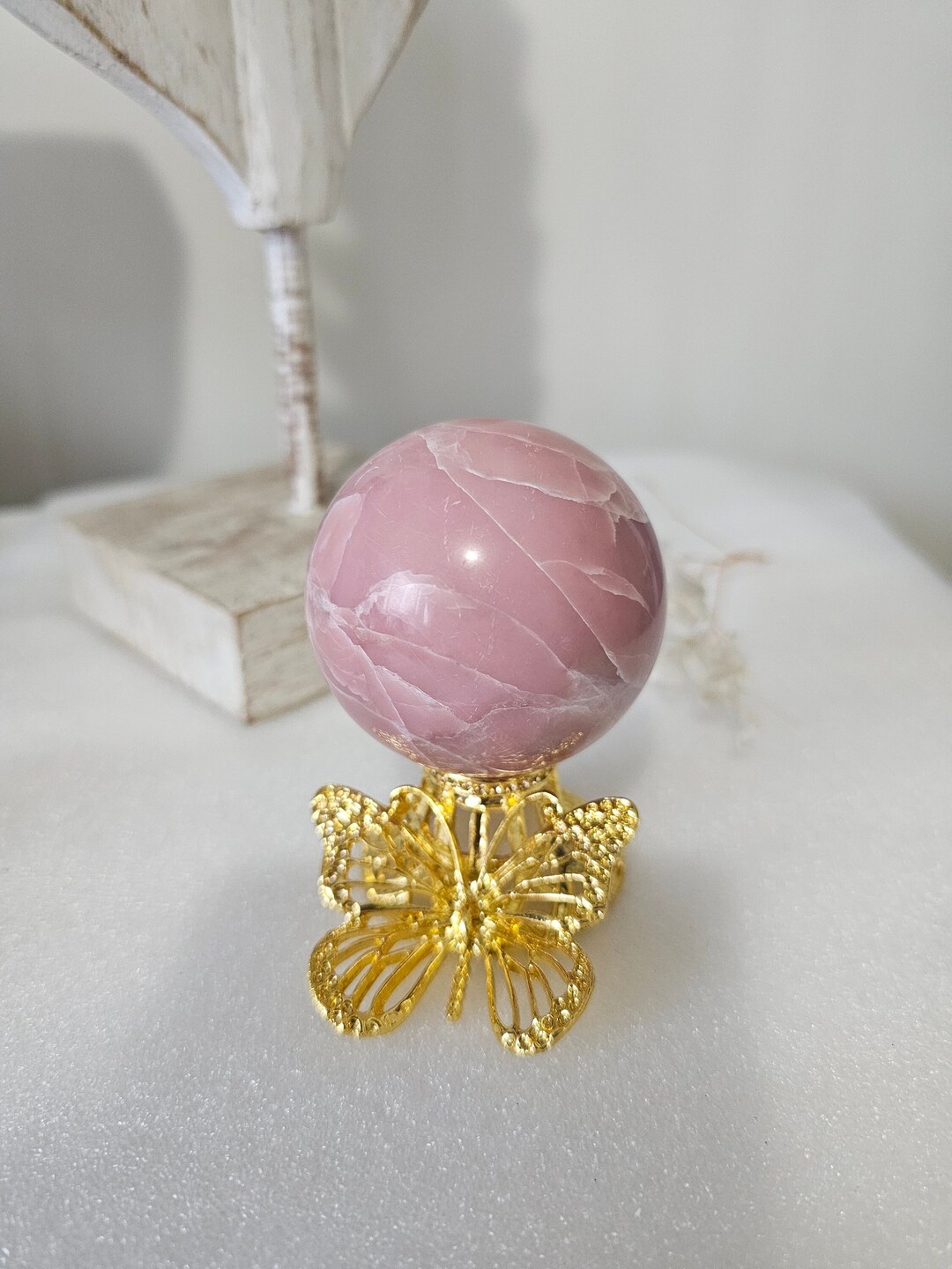 Pink Opal Sphere - Etsy