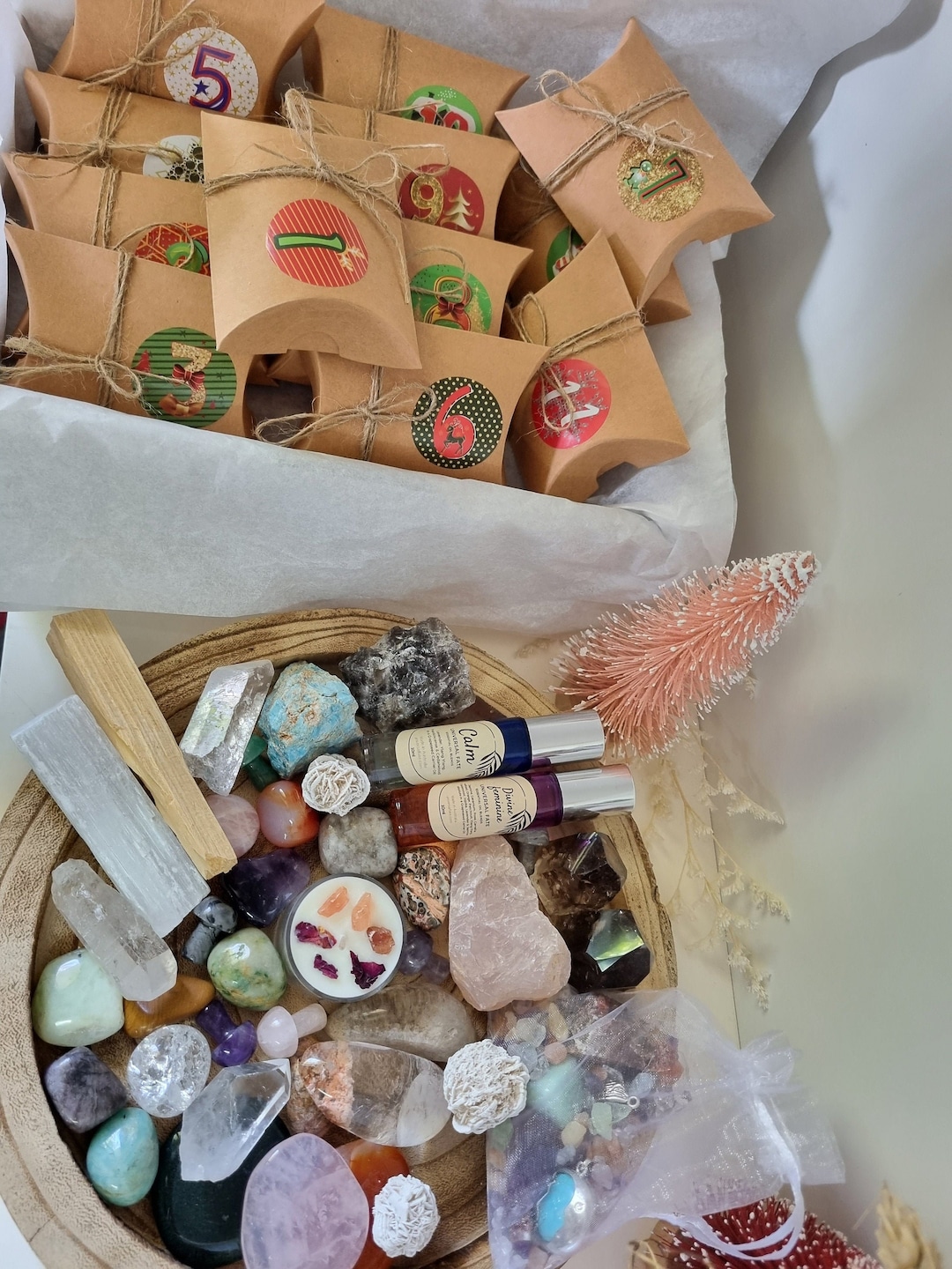 24 Day Crystal Advent Calendar / 24 Days of Christmas / Mystery Box ...