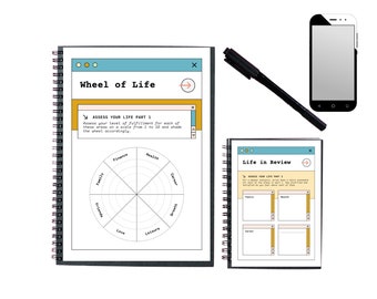 Wheel of Life Worksheets Editable Canva Template Life - Etsy Finland