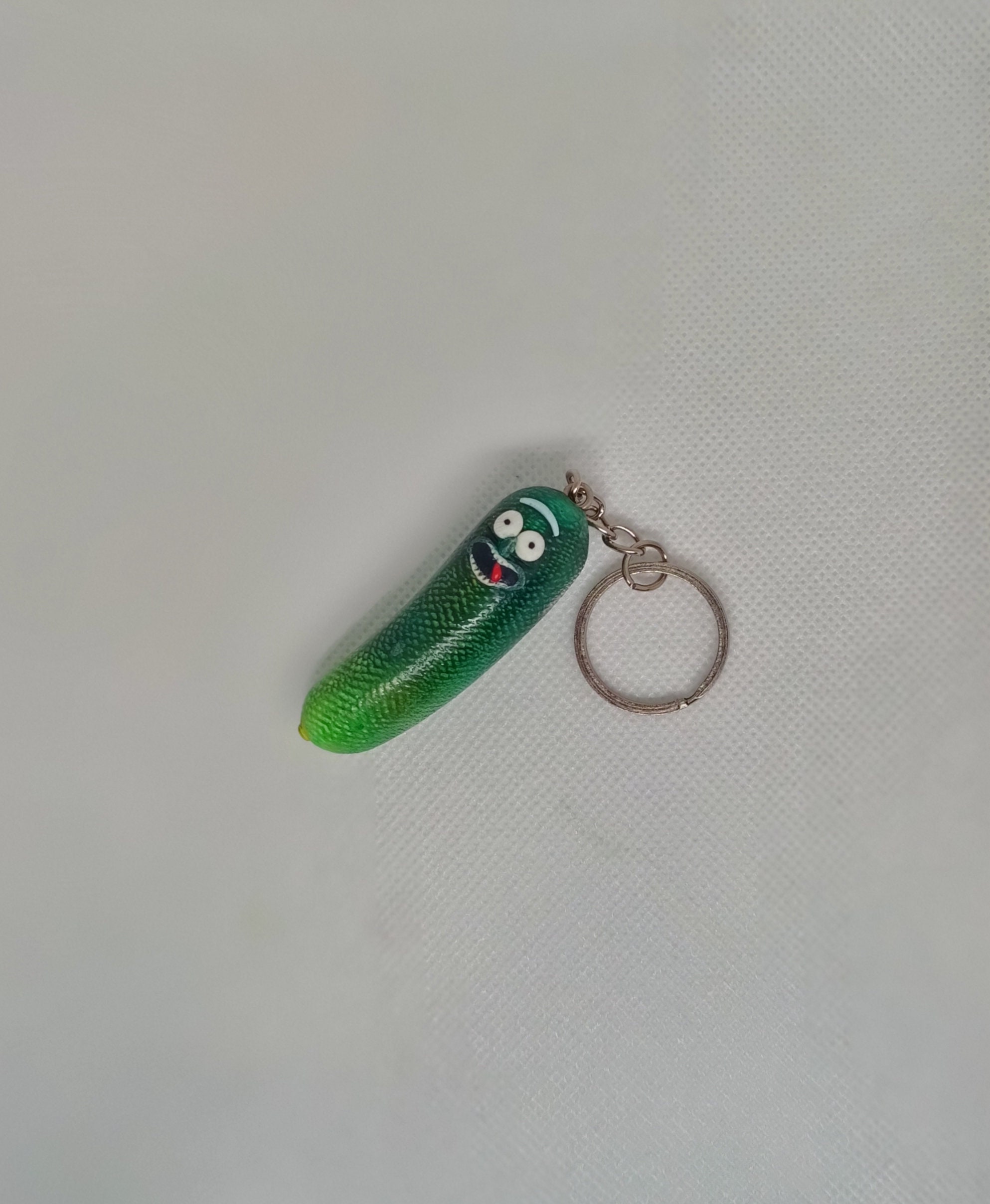 Pickle Rick Keychain - Etsy