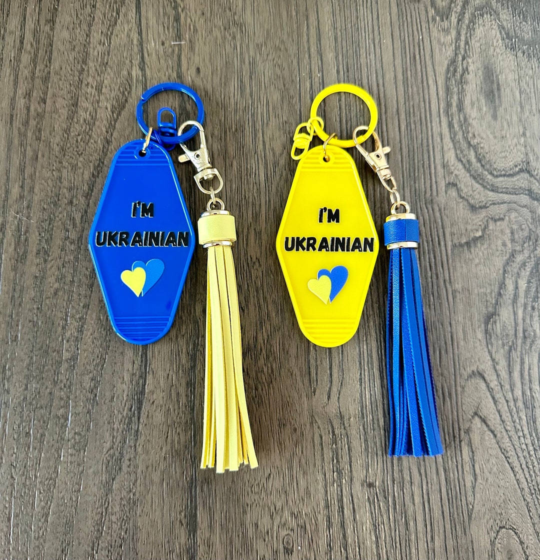Support Ukraine Keychain. Ukrainian Flag Keychain. Ukrainian Keychain ...