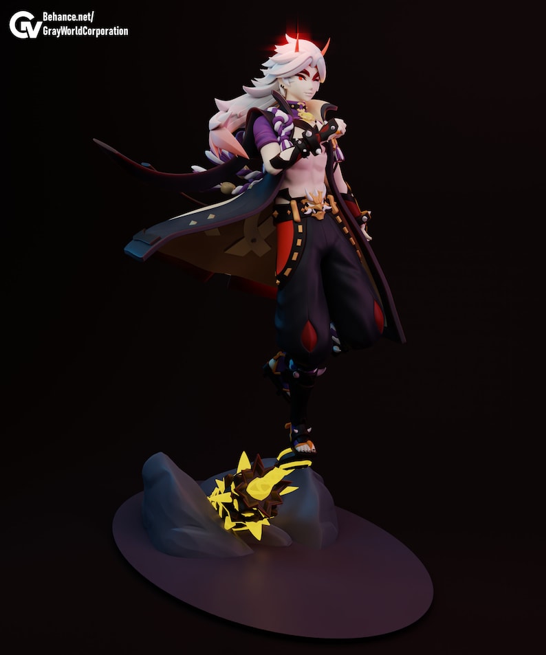 Modèle 3D Arataki Itto Genshin Impact Figurine peinte à la - Etsy Canada