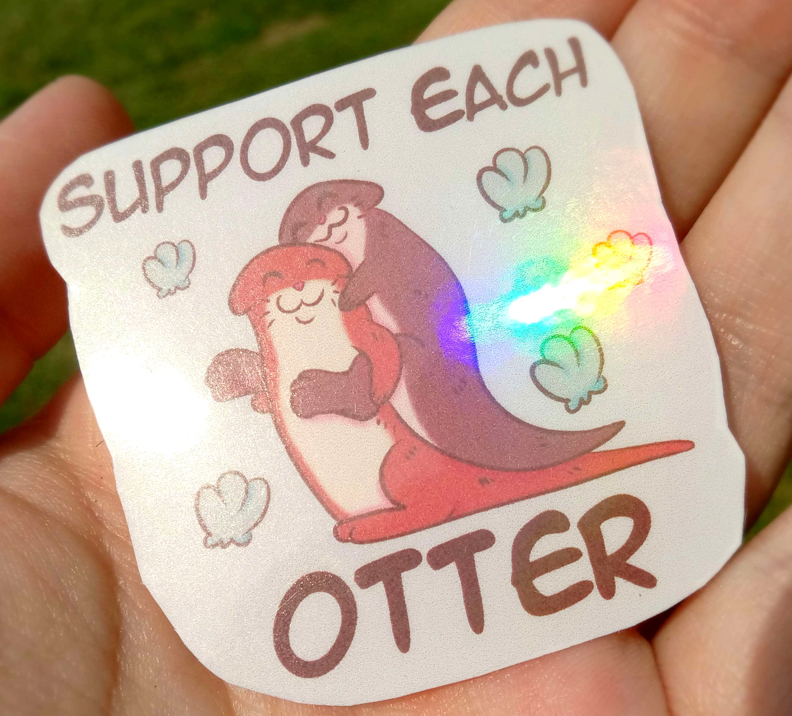 Support Each Otter Pun Sticker- Pundle Bundle Series One - Etsy