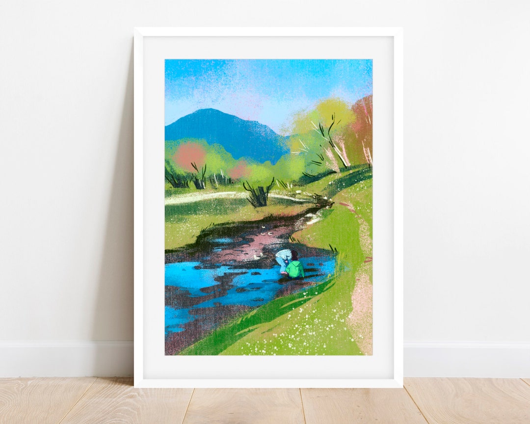 Landscape Art Print, Summer Print, Kids Art Print - Etsy